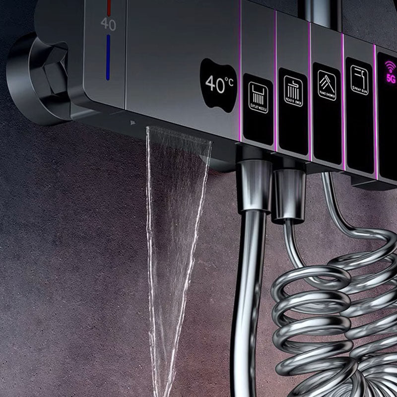 Elegant Piano Key Shower System with LED Lighting – Très Elite